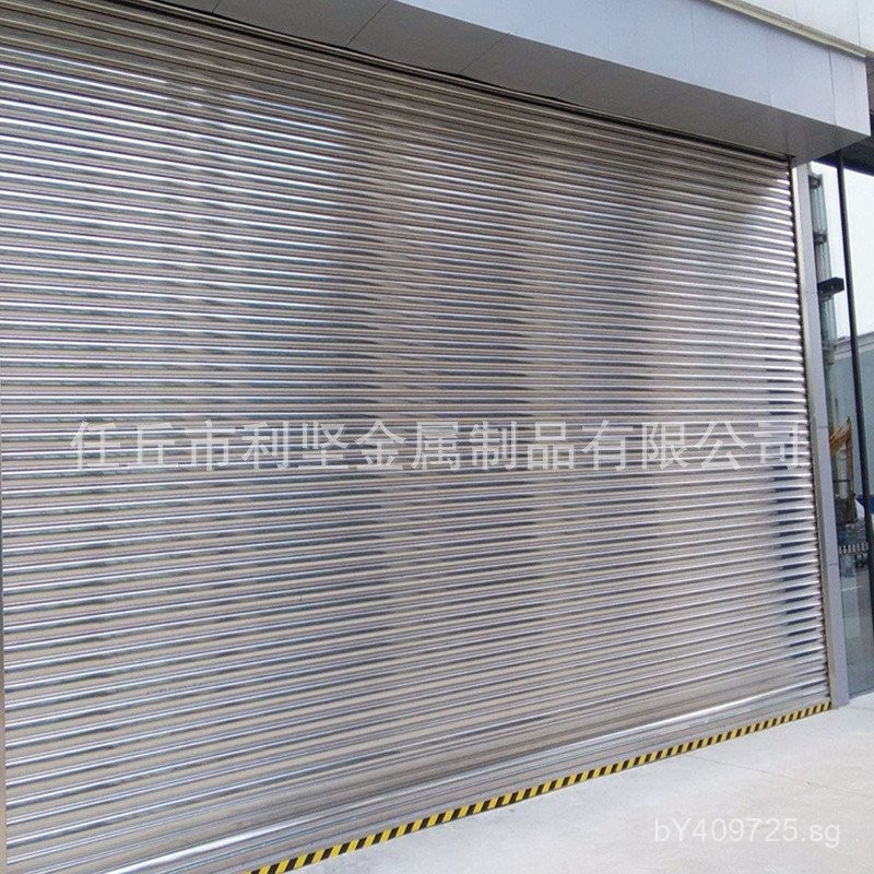 Insulated Rolling Shutter Door for Shopping Mall Garage Manual Roller ...