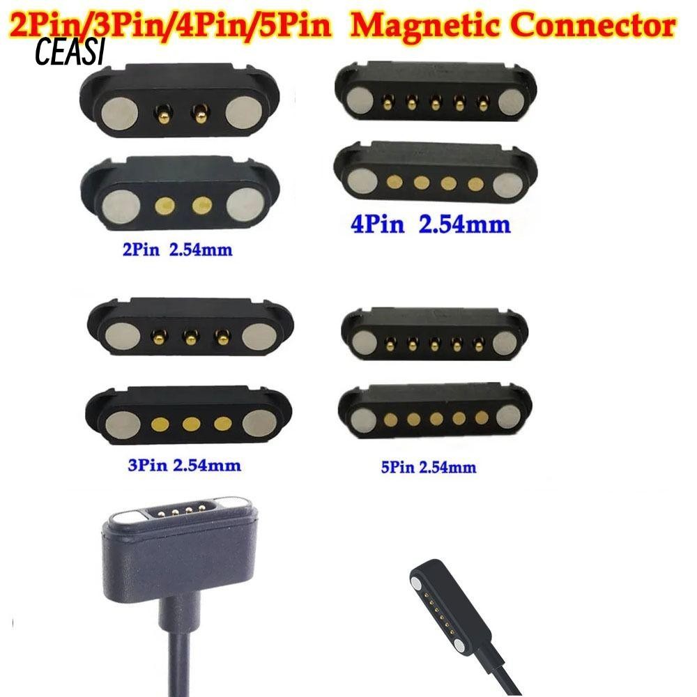 CEASI DC Magnetic Pogo Pin Connector, 2Pin 3Pin 4Pin 5Pin 2A Pogopin ...