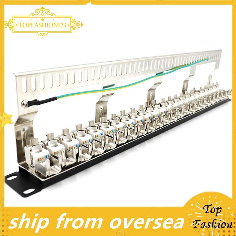 [TopFashion] Cat7 Patch Panel 24Port CAT7/CAT6A Patch Panel Full ...