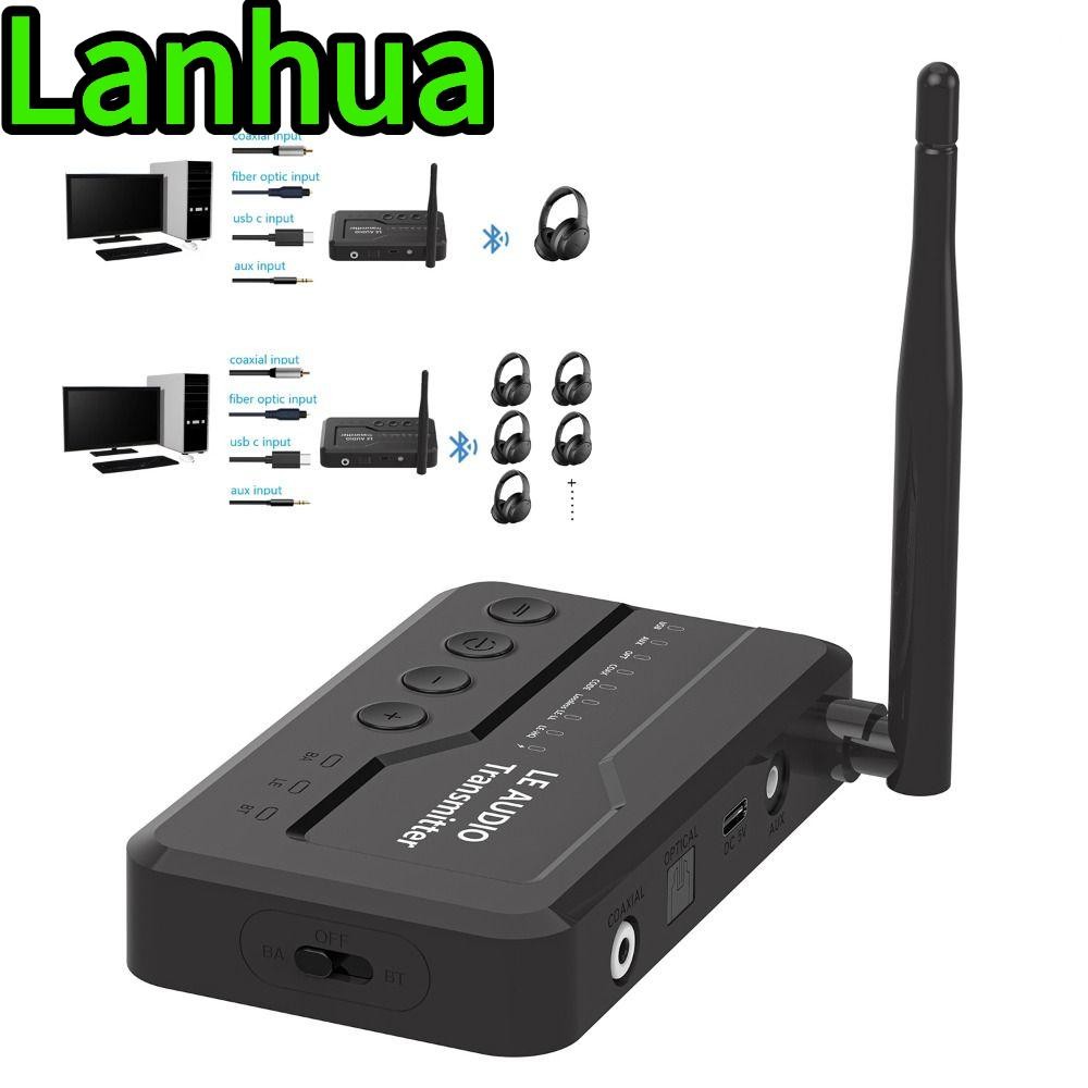LANHUA LE Audio Transmitter, LC3 Type-C Bluetooth 5.3 Audio Transmitter ...