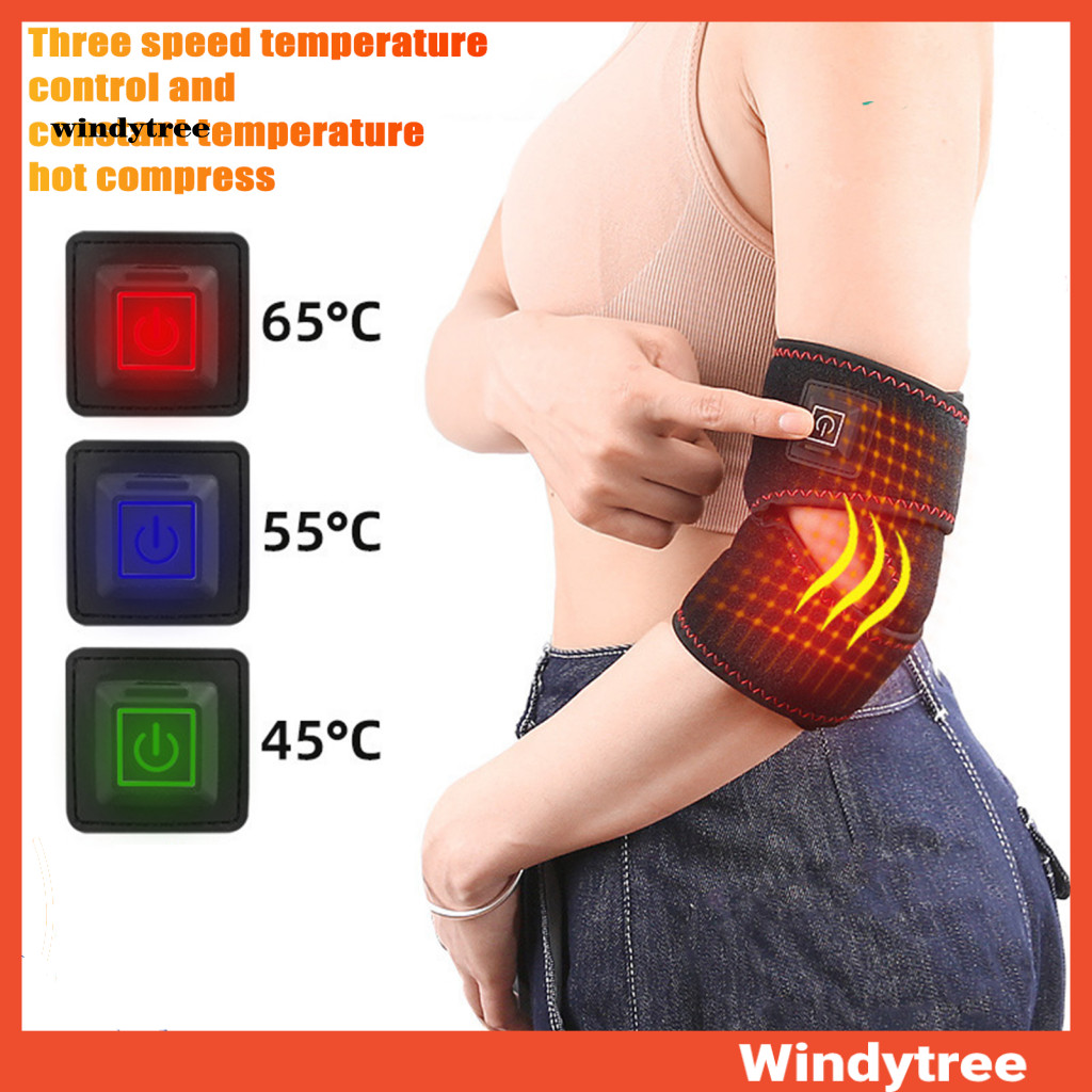 [W&T] Elbow Heating Pad Usb Elbow Wrap Elbow Brace for Pain Relief ...