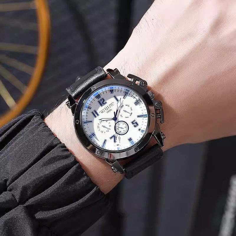 Retro Large Dial High-value Boy Watch Teenager Junior High School ...