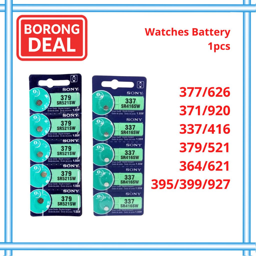 Sony Lithium Cell Battery 377/626 371/920 337/416 379/521 364/621 395 ...