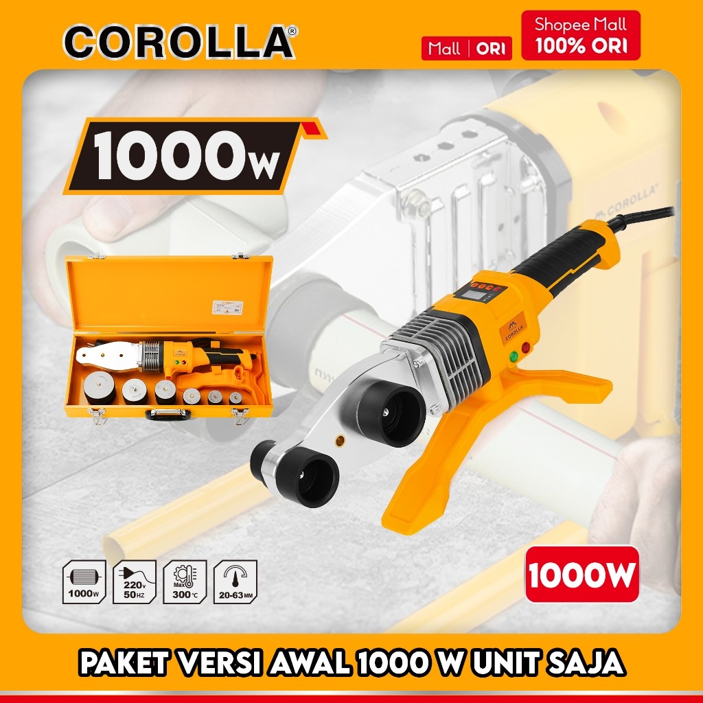 MESIN Corolla PPR Welding Machine 500W / PPR Pipe Heater Pipe Connector ...