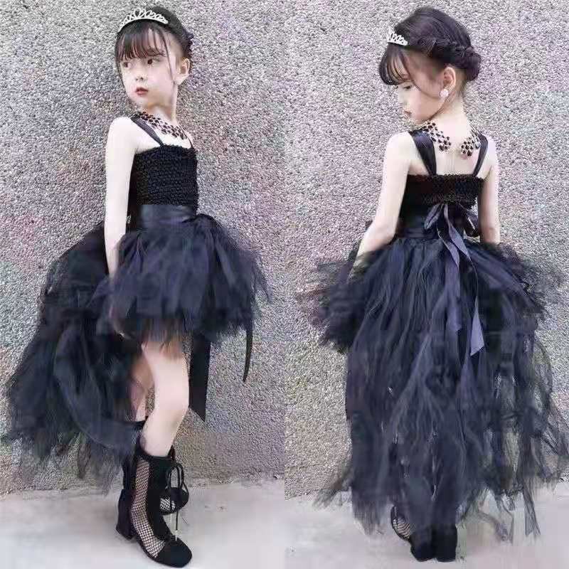 Girls Model Catwalk Evening Dress Handmade Material tutu Gauze Dress ...