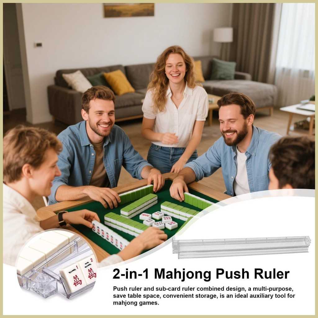 Acrylic Mahjong Racks with Pushers Mah Jongg Tile Tray 4 Pieces Mah ...