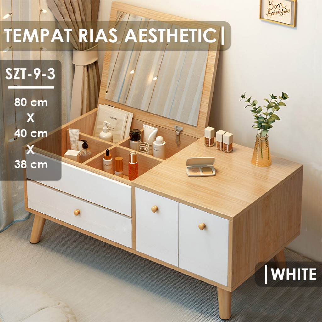 Multifunctional Dressing Table Wooden Dressing Table Cosmetic Dressing ...