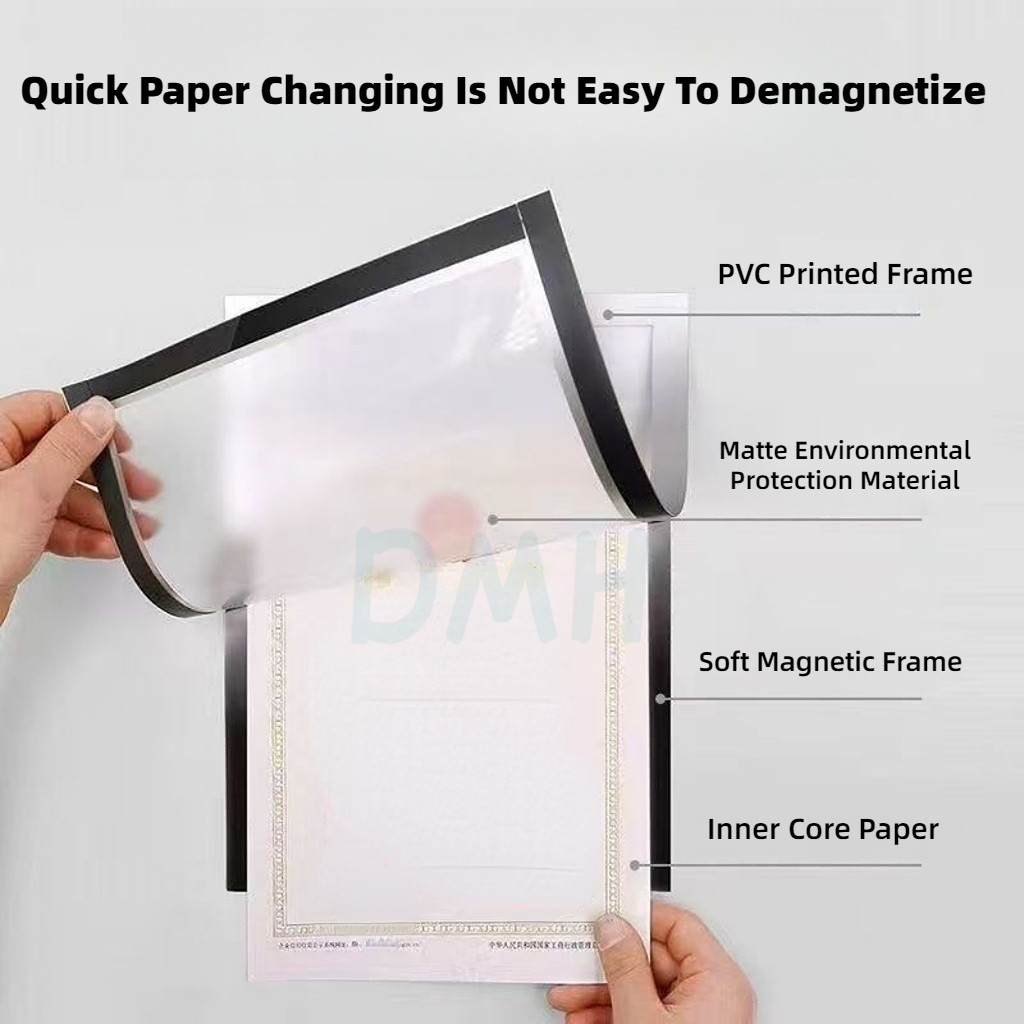 SG Stock A3/A4/A5 card sleeve protection document Magnetic Display ...