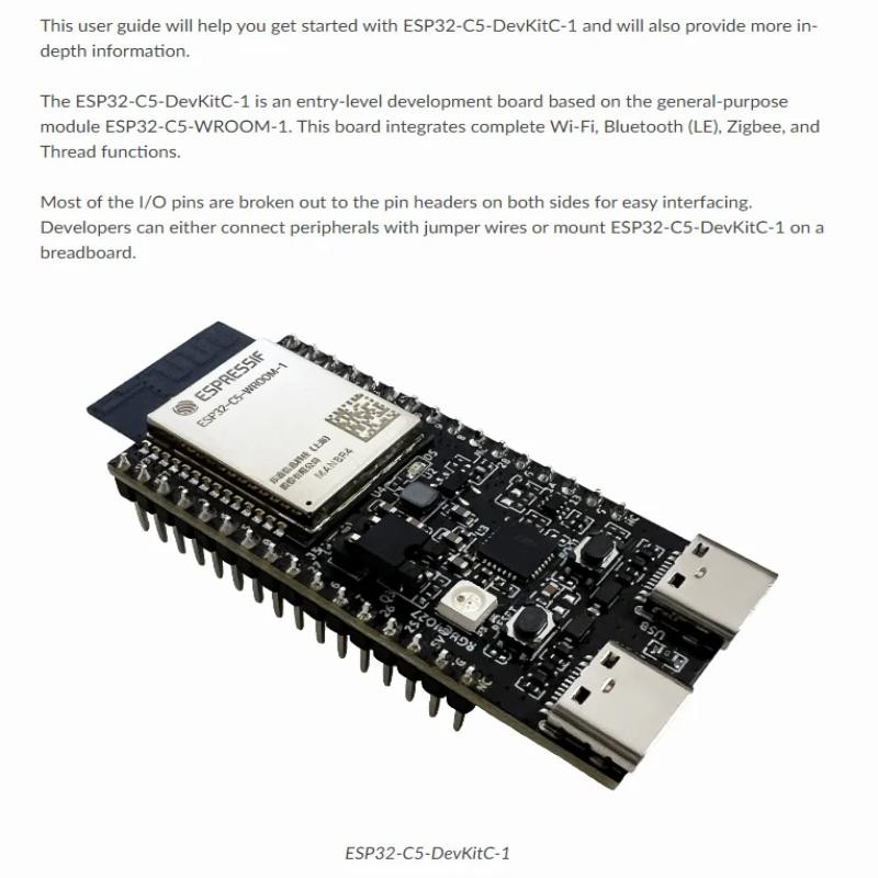 [snowsumptuous] Development Board ESP32-C5-DevKitC-1 Development Board ...