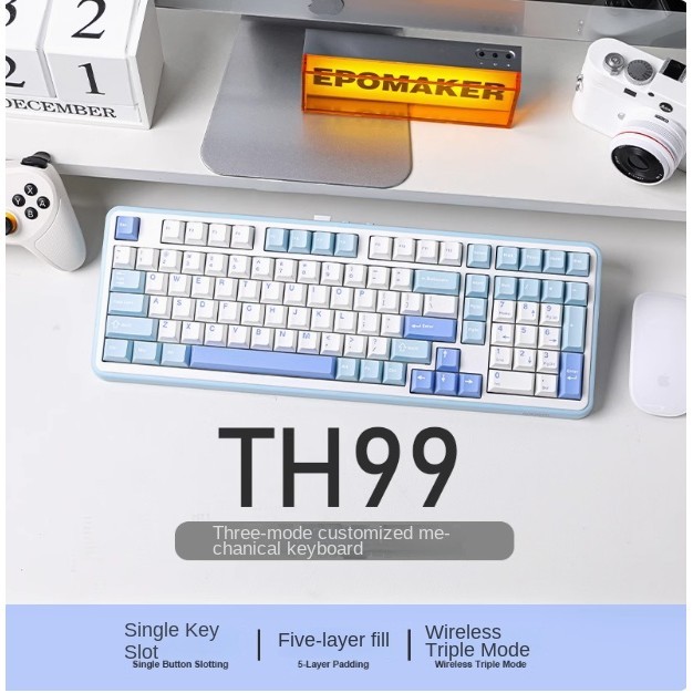 EPOMAKER TH99 three-mode Wireless hot-swappable mechanical keyboard | Shopee Singapore