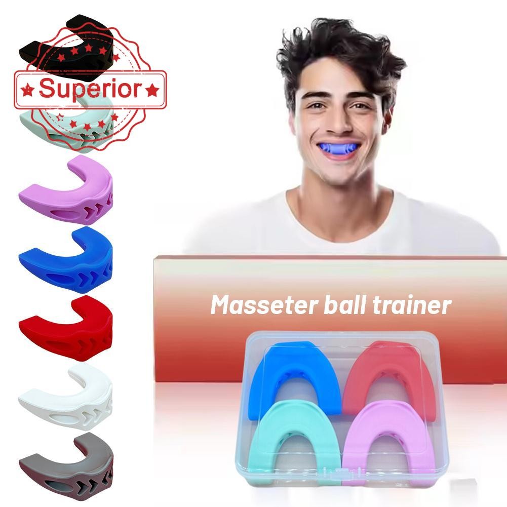 Masseter Ball Face Stress Jawline Muscle Bite Balls Trainer Gym ...