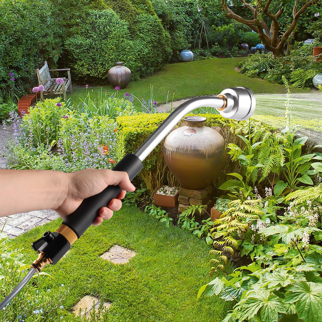 Garden Watering Lance with Thumb Flow Control Gentle Soft Full Shower ...