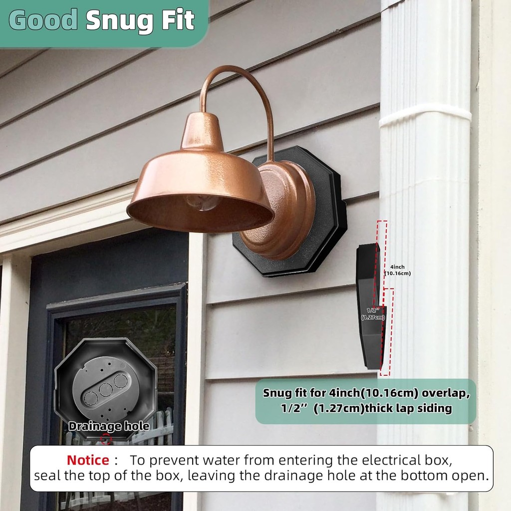 Vinyl Siding Mounting Blocks, Great Appearance Vinyl Siding Light ...