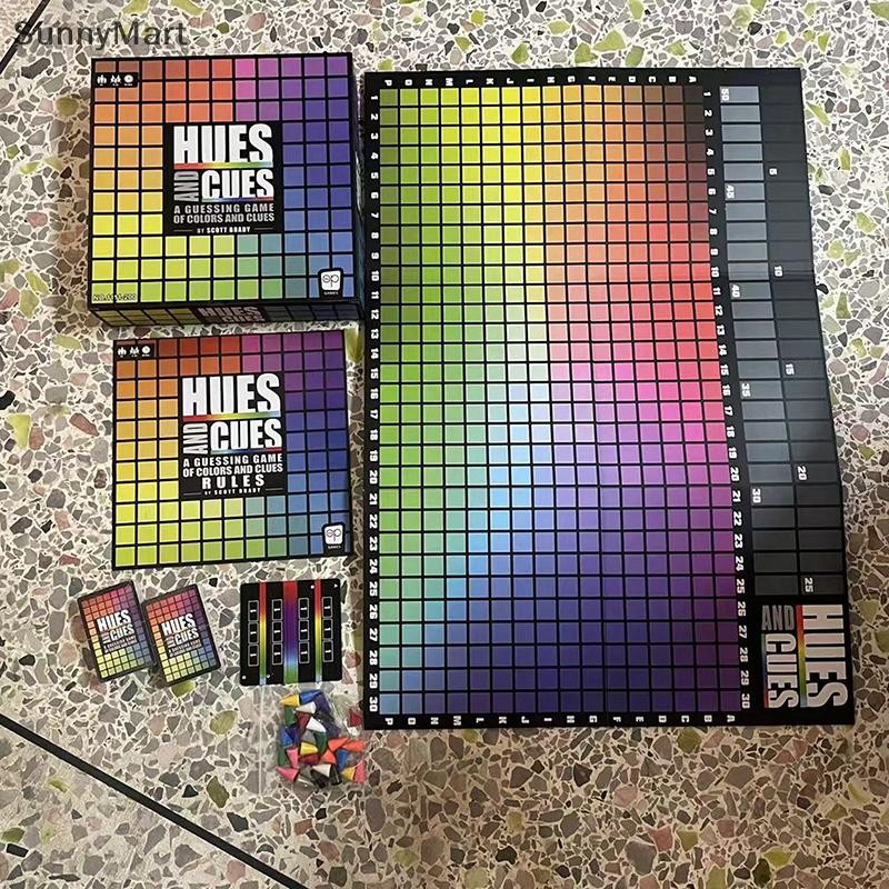 null HUES AND CUES Riddle Game Card Toy With Clever Words Colors Clues ...