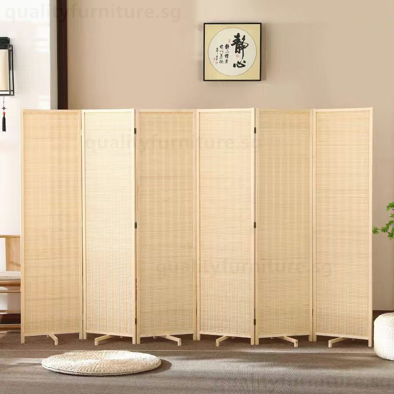 Foldable Room Divider Push-Pull Folding Screen Partition Wall Privacy ...