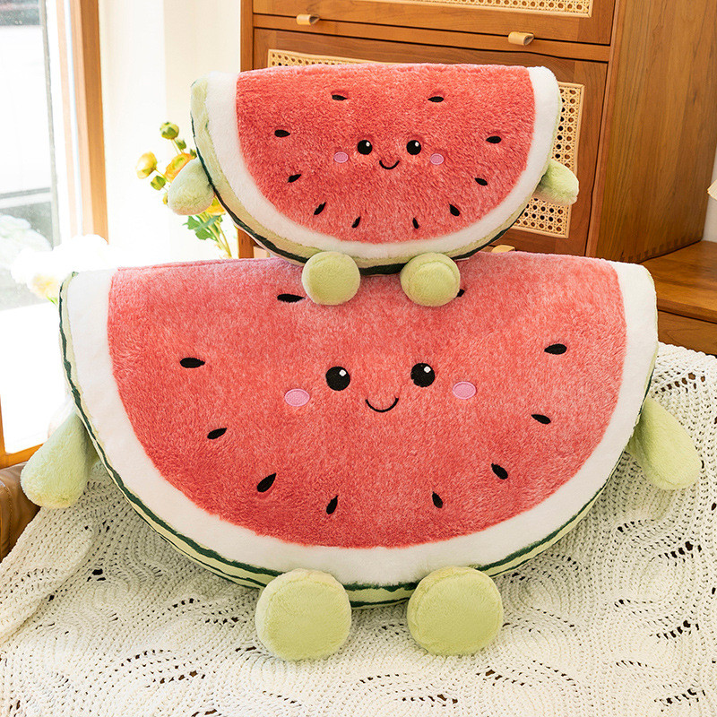 [Spot Goods]Cartoon Watermelon Pillow Plush Toy Doll Watermelon Stuffed ...