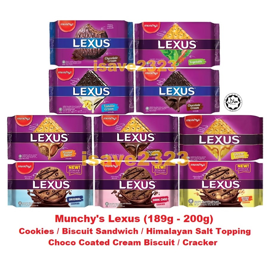 [HALAL] Munchy's Lexus Salt/Cookies/Biscuit Sandwich/Choco Coated Cream ...