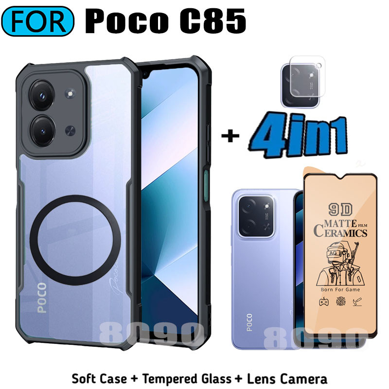 4 in 1 POCO C85 Four Corner Anti Fall Phone Case for POCO C75 C65 C61 ...