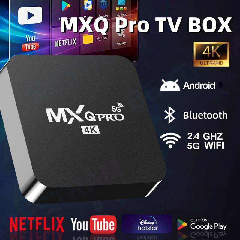 MXQ PRO 4K Android TV Box HD 2.4GHz WIFI Quad Core Media Player Smart ...