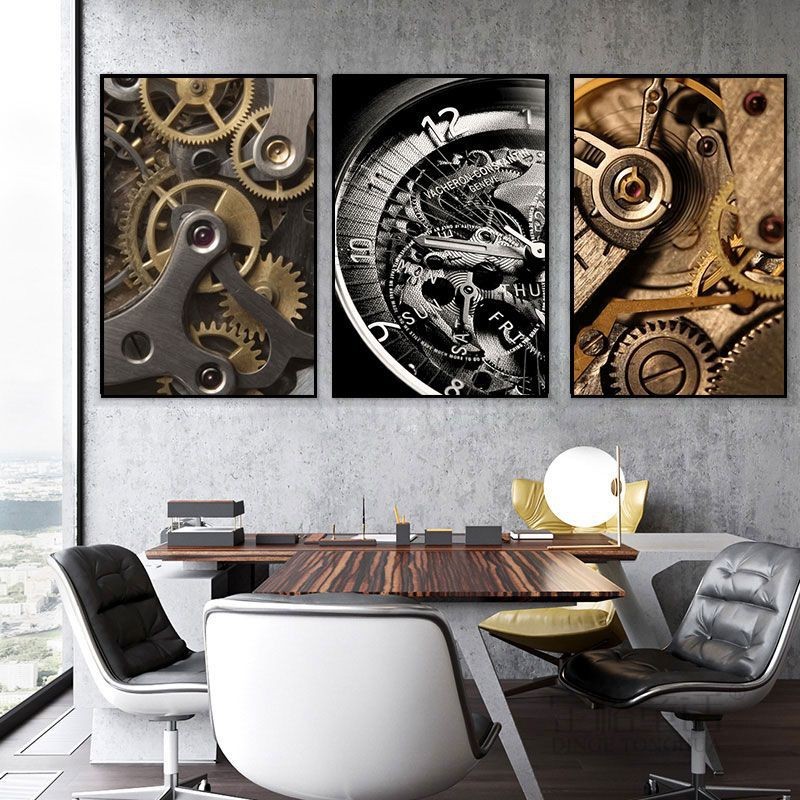Industrial Style Watch Decorative Painting Famous Watch Store Clock ...