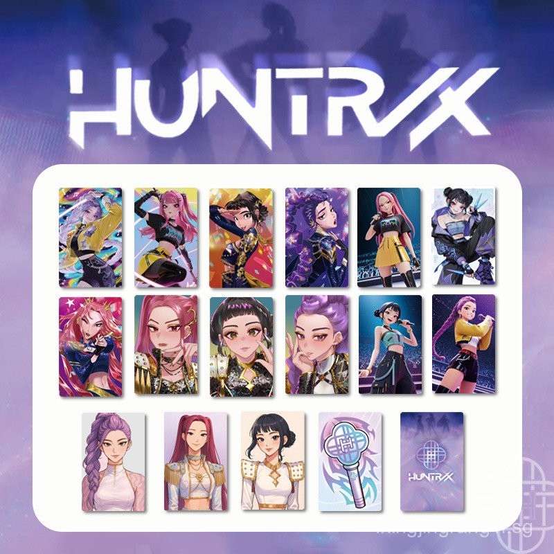 HUNTRIX K-Pop Demon Hunters Small Card Postcards Bonus Cards ...