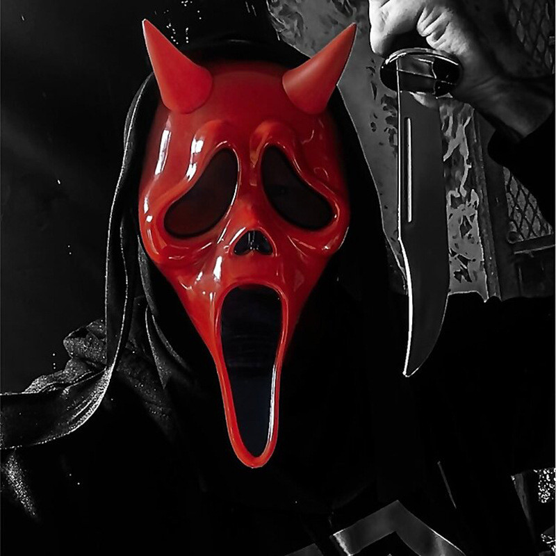 Scream Horror Grim Reaper Latex Haunted House Script Murder Scream ...