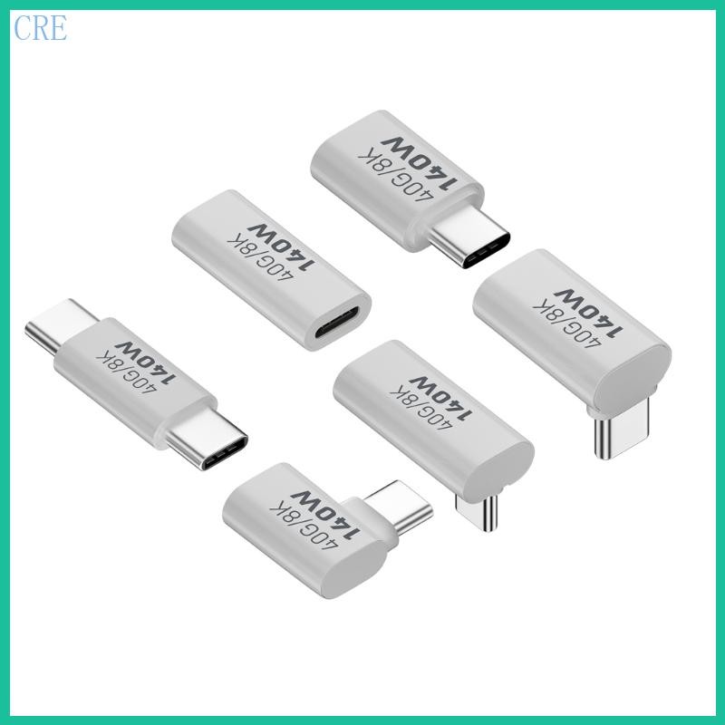CRE UsbC Male to Female Connector USB C Type-C Extension Adapter 140W ...