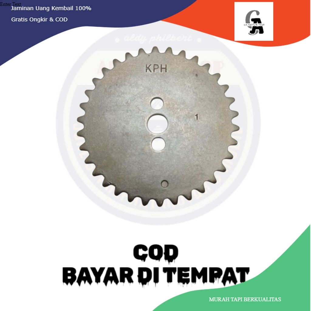 Gear chain teming timing timing gear eccentric gear honda supra x 125 ...