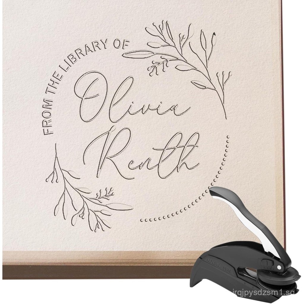 Personalized Book Embosser - Customizable Embosser Stamp for Crisp ...