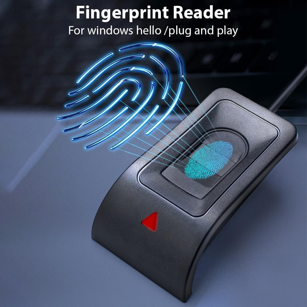 USB Fingerprint Reader Biometric Scanner Password Desktop Komputer ...