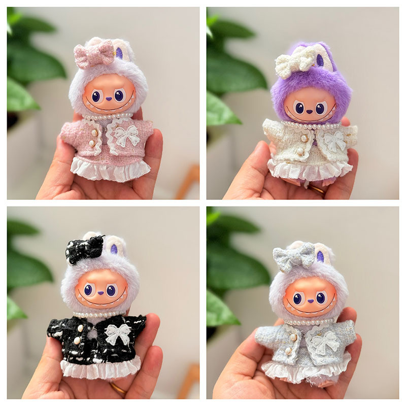 10cm 4.0 Labubu Clothes Heart Code Fourth Generation Pendantfrench ...