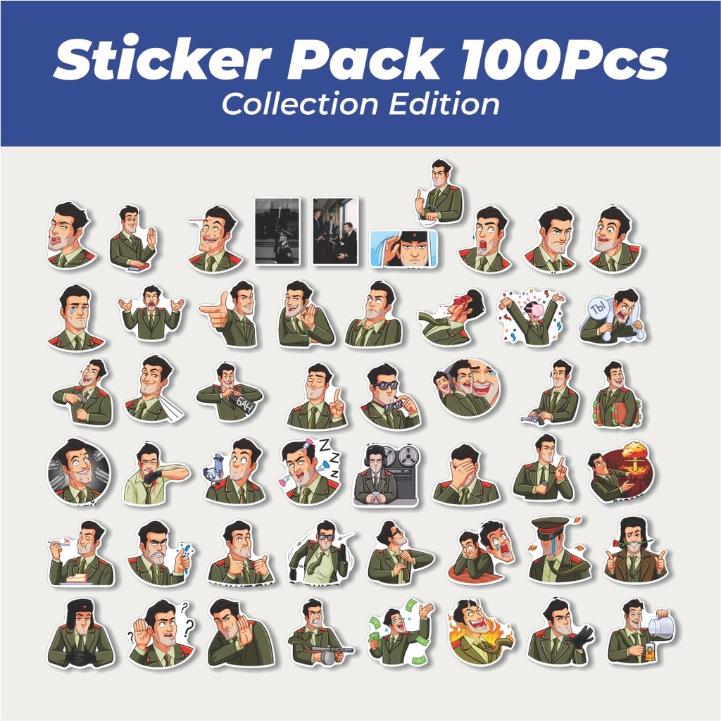 HP Hot Sticker Vk Kgb Agent Cute Waterproof Adhesive Stickers ...