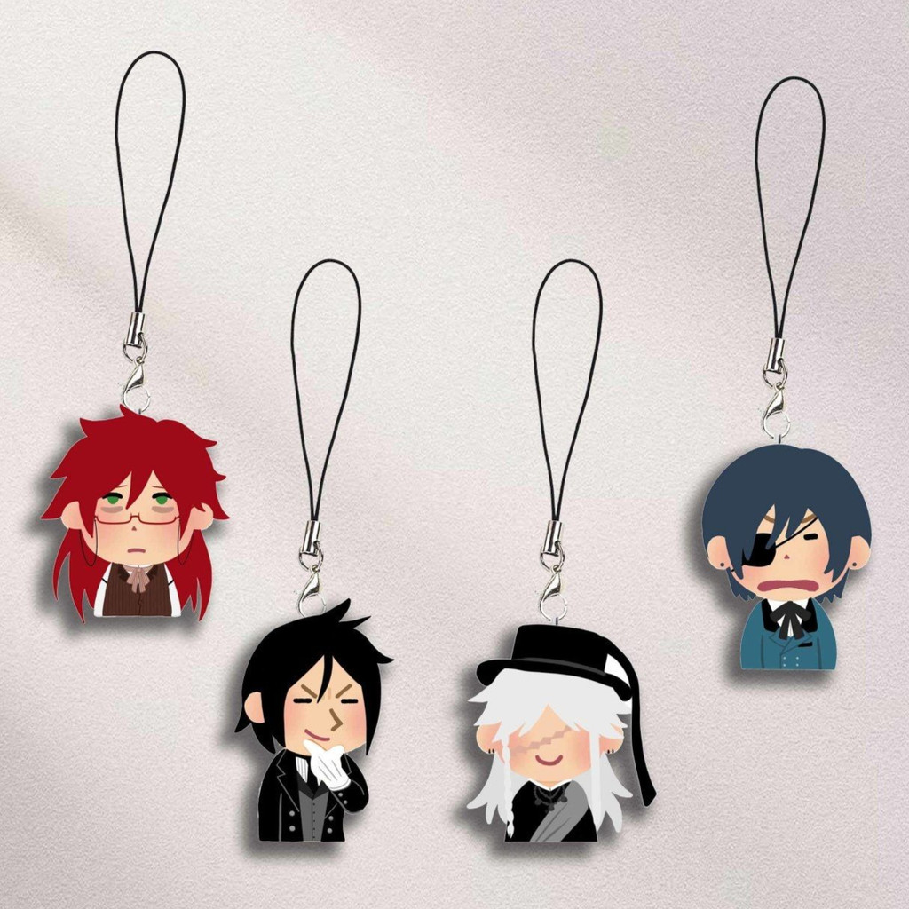 Black Butler Irasutoya Mobile Phone Lanyard Ciel Kawaii Straps ...