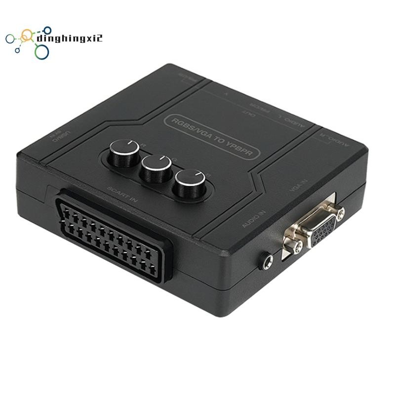 RGBS VGA to YPBPR Component Converter SCART to YPBPR YCBCR 64 PS1 PS2 ...