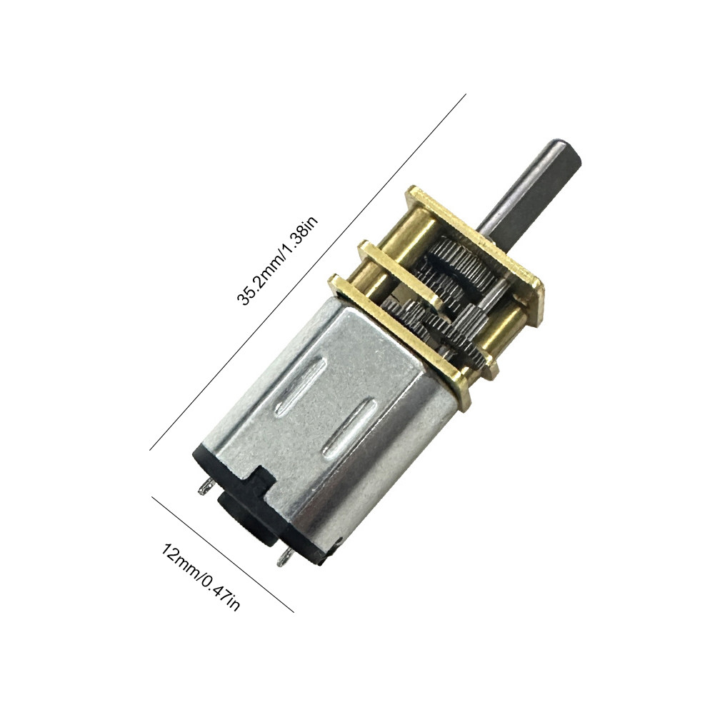 DC Micro Metal Gear Motors 3V/6V/12V Reducer Electric Motor Slow Speed ...