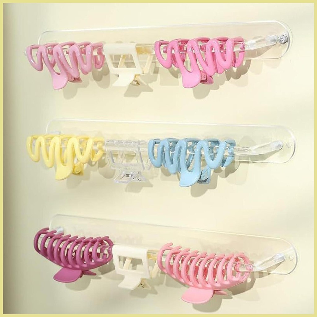 Claw Clip Organizer Hangings Acrylic Floating Claw Clip Storage Display ...