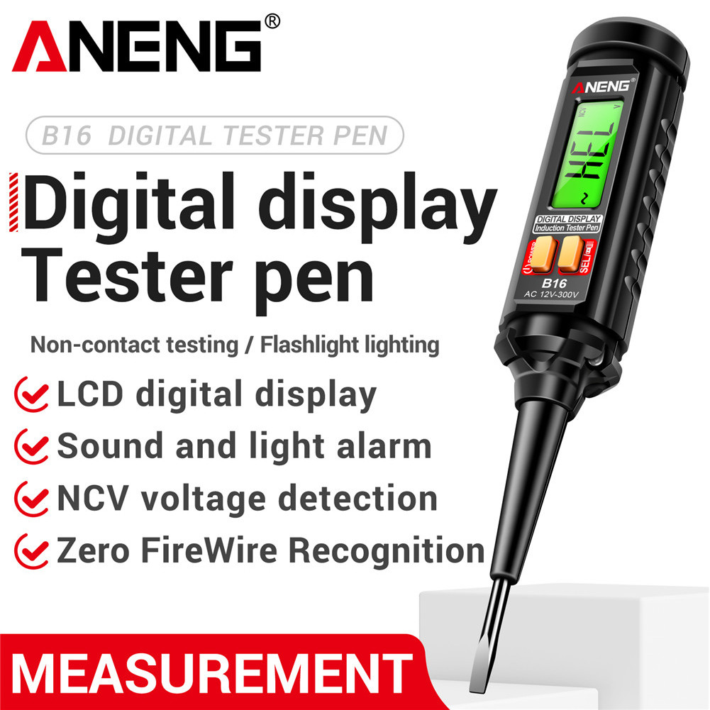 AC 12V-300V Non-Contact Voltage Detector Digital Electrical Pen Smart ...