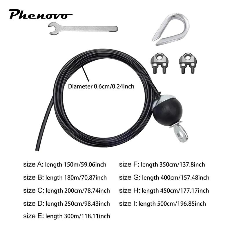 [Phenovo] Gym Replacement Cable for Home Gym Strength Training 6mm ...