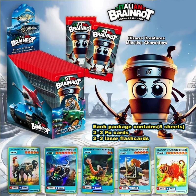 150Pcs Collectible Cards Italian Brainrot Cards Tung Tung Tung Sahur ...