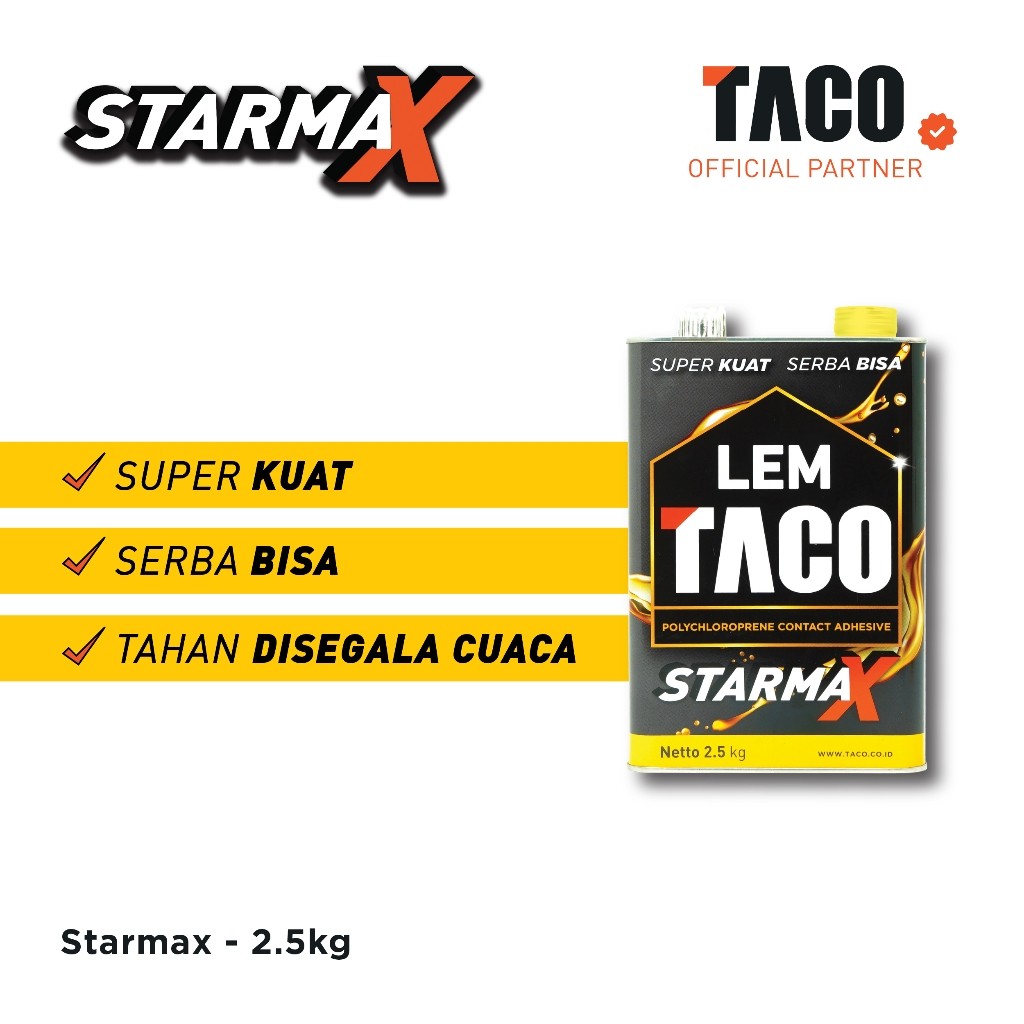 BEST SELLER Taco Starmax Glue - Vinyl, HPL, PVC Sheet, Carpet, Foam ...
