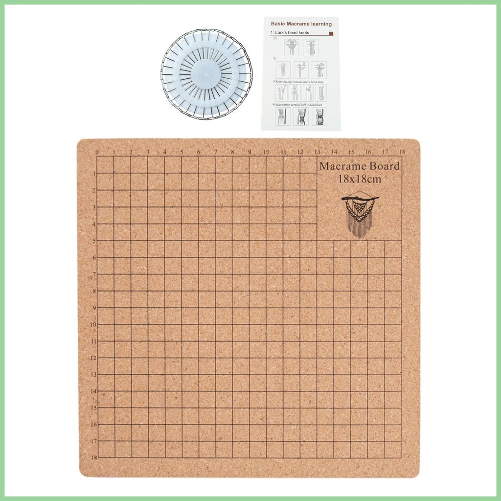 Mini Macrame Board 8X8In Double Side Project Board with Grids and Pins ...