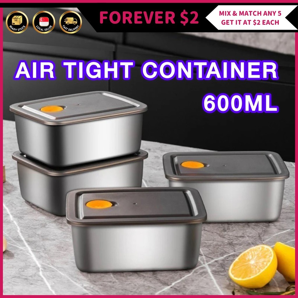 (FOREVER $2) 🚫 Stop Food Waste! 600ML Air Tight Container Locks in ...