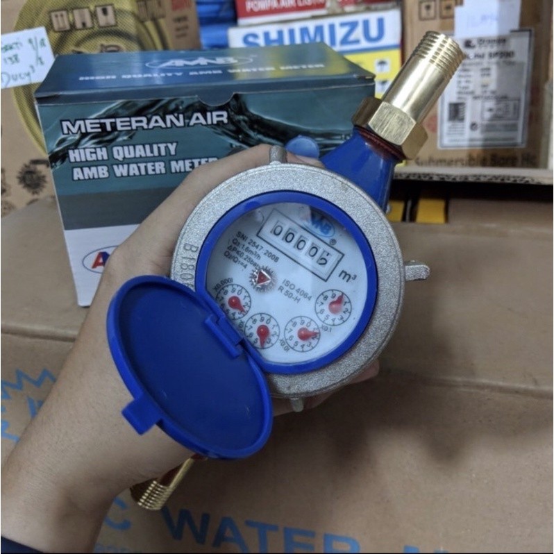 BEST SELLING PDAM Iron Water Meter 1/ 2 inch SNI wholesale ANMB brand ...