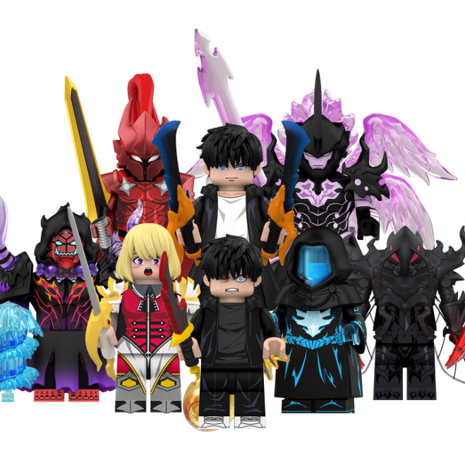 Solo Leveling Action Figure Sung Jin-Woo Bellion Mage Tusk Igris Beru ...