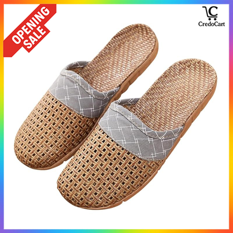 [Euyqs] Floral Rattan Slippers - Rustic Summer Style for Men & Women ...