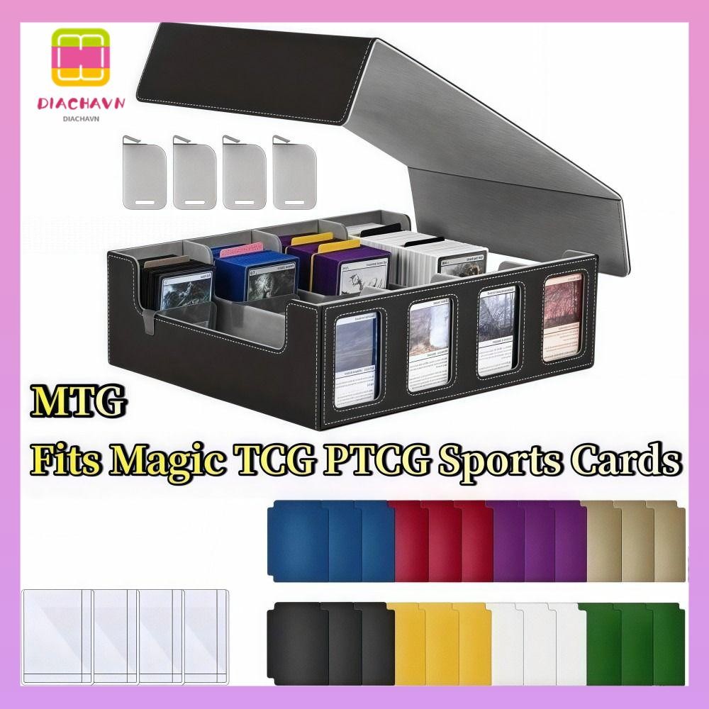 DIACHAVN Commander Display Box, 2400+ 4 Stoppers Trading Card Storage ...