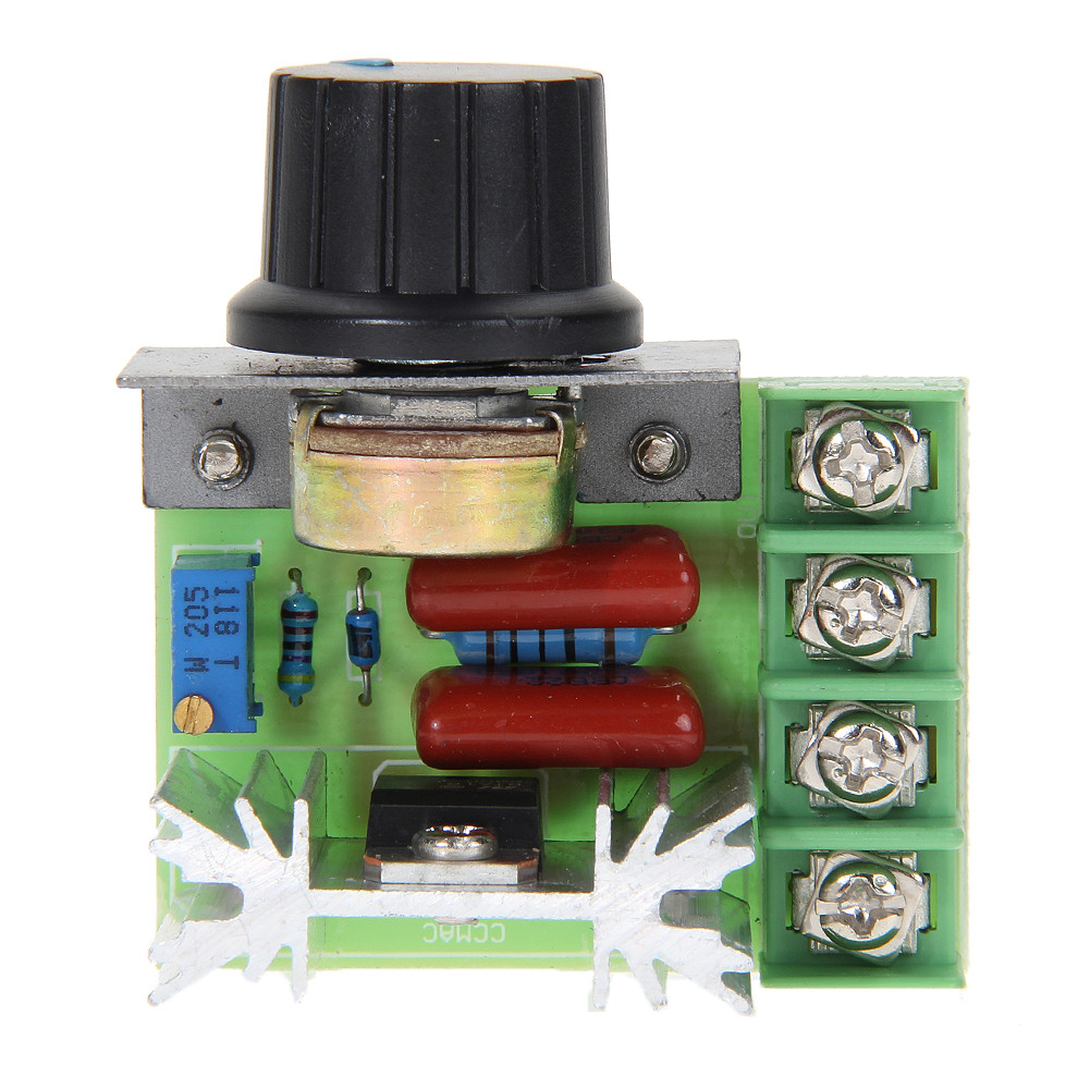 AC Motor Speed Regulator 2000W Thyristor Speed Regulator 220V Dimmer ...