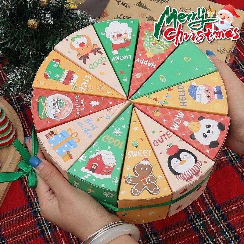 [ Merry Christmas ] Multicolor Fillable Christmas Boxes, Foldable Paper ...