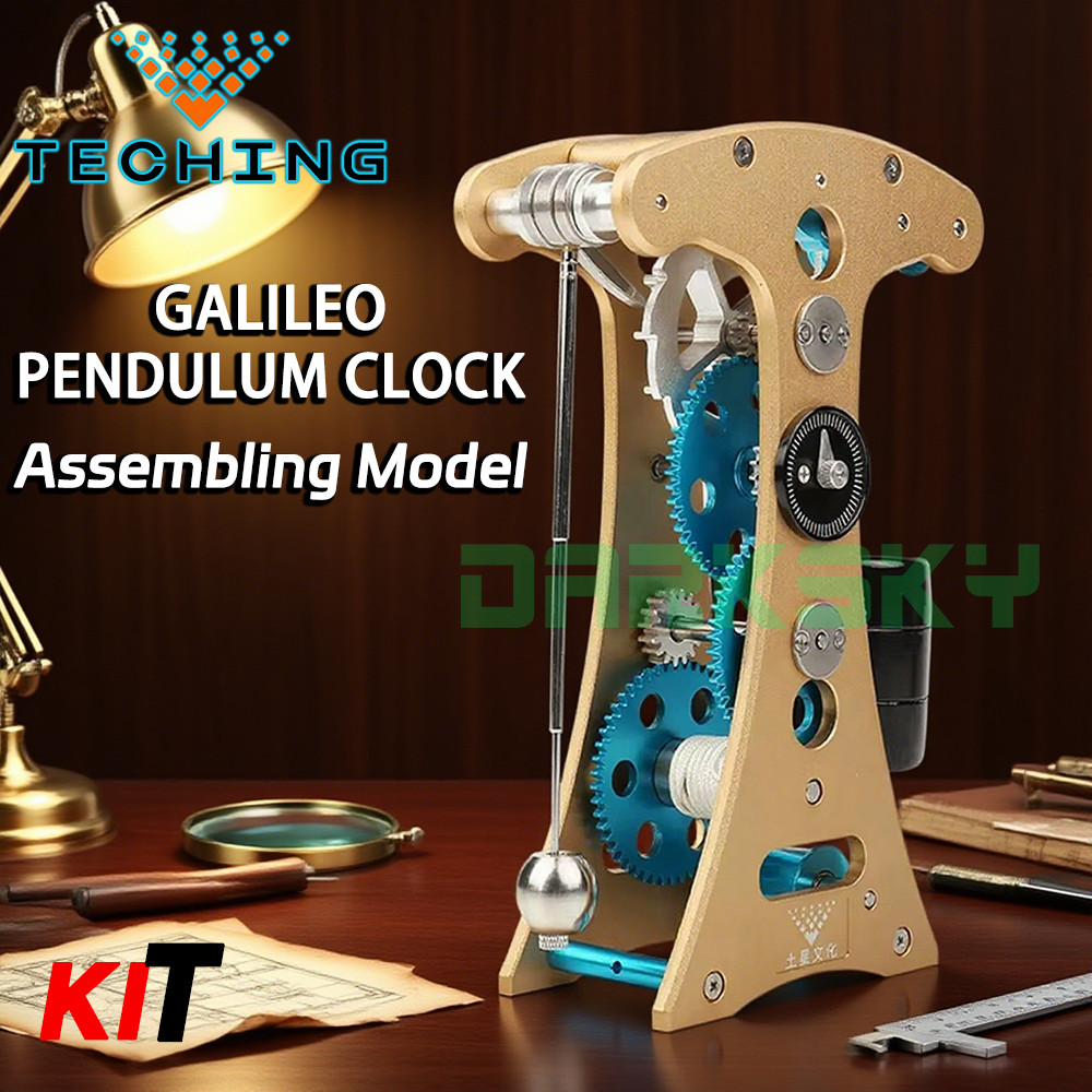 TECHING GALILEO PENDULUM CLOCK Assembling Model KIT Desktop Decorative ...