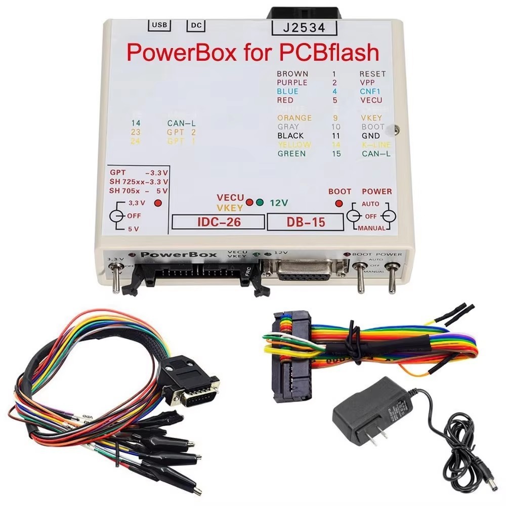 PowerBox PCMFlash KTM FLASH JTAG J2534 Large White Box Power Supply Set | Shopee Singapore